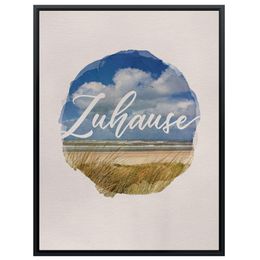 Bilderwelten Leinwandbild - Hochformat Wasserfarben - Zuhause