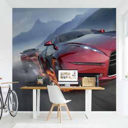 Bilderwelten Tapete - Fototapete Kinderzimmer - Energiegeladen - Kindertapete Kinder Jungen M&auml;dchen Babyzimmer - auch selbstklebend - mit