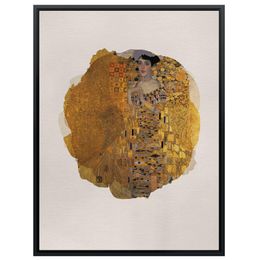 Bilderwelten Leinwandbild - Hochformat Wasserfarben - Gustav Klimt - Adele Bloch-Bauer I