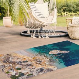 Bilderwelten Vinylteppich Draufsicht K&uuml;stenlandschaft