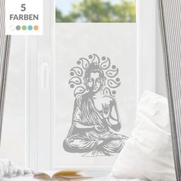 Bilderwelten Fensterfolie Spirituell modern Sichtschutz einzigartig - Detailreicher Buddha II - Buddha Wohnzimmer Schlafzimmer K&uuml;che