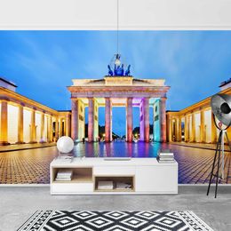 Bilderwelten Fototapete Erleuchtetes Brandenburger Tor