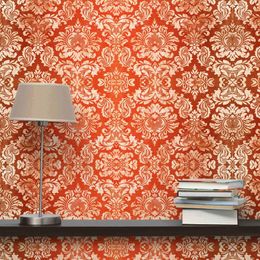 Bilderwelten Mustertapete Blumen Vintage Wandtapete einzigartig - Barocktapete - Barock Wohnzimmer Schlafzimmer