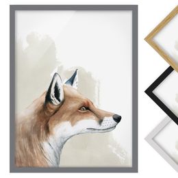Bilderwelten Bild mit Rahmen - Hochformat Waldfreunde - Fuchs
