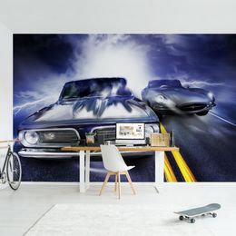 Bilderwelten Fototapete Fahrzeuge modern Wandtapete bunt - Fast & Furious - Fahrzeuge Jugendzimmer