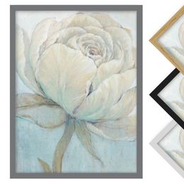 Bilderwelten Bild mit Rahmen - Hochformat Englische Rose Pastell