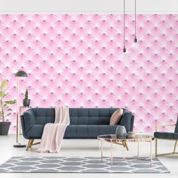 Bilderwelten Mustertapete Diamant Rosa Luxus