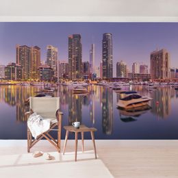 Bilderwelten Fototapete Dubai Skyline und Marina