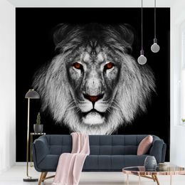 Bilderwelten Fototapete Tiere modern Wandtapete einzigartig - Dark Lion II - L&ouml;we Wohnzimmer Schlafzimmer
