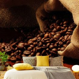 Bilderwelten Fototapete Kulinarisch Motiv Wandtapete braun - Dulcet Coffee - Kaffee K&uuml;che