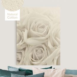 Bilderwelten Leinwandbild Wei&szlig;e Rosen