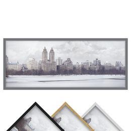 Bilderwelten Bild mit Rahmen - Panorama No.YK2 New York im Schnee