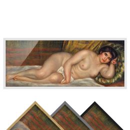Bilderwelten Bild mit Rahmen originell einzigartig modern inkl. Rahmung - Auguste Renoir - Liegender Akt - Deko Wohnzimmer Schlafzimmer