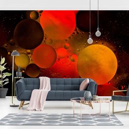 Bilderwelten Fototapete Vliestapete Abstrakt Wandtapete gold - Astronomisch - Deko Wohnzimmer Schlafzimmer