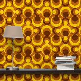 Bilderwelten Mustertapete 70er Jahre Tapete Kreisdesign