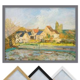 Bilderwelten Bild mit Rahmen - Querformat Camille Pissarro - Landschaft bei Pontoise