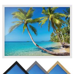 Bilderwelten Bild mit Rahmen - Querformat Beach of Thailand
