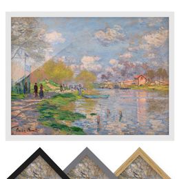 Bilderwelten Bild mit Rahmen - Querformat Claude Monet - Seine