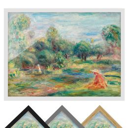 Bilderwelten Bild mit Rahmen - Querformat Auguste Renoir - Landschaft bei Cagnes