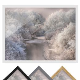 Natur & Landschaft Bild mit Rahmen Winter Song