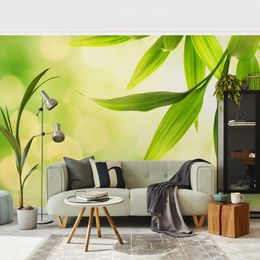 Bilderwelten Fototapete Vliestapete Tropisch Wandtapete gr&uuml;n - Green Ambiance I - Pflanzen Wohnzimmer Schlafzimmer