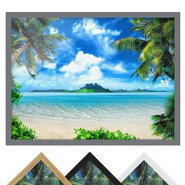 Bilderwelten Bild mit Rahmen - Querformat Traumurlaub