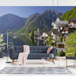 Bilderwelten Fototapete Hallst&auml;tter See und Bergblick