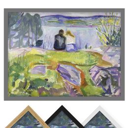 Bilderwelten Bild mit Rahmen - Querformat Edvard Munch - Fr&uuml;hling