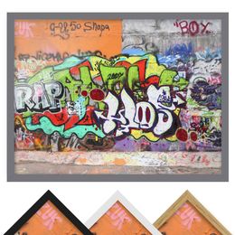 Bilderwelten Bild mit Rahmen - Querformat Graffiti Wall