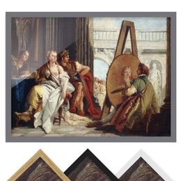 Bilderwelten Bild mit Rahmen - Querformat Giovanni Battista Tiepolo - Alexander der Gro&szlig;e