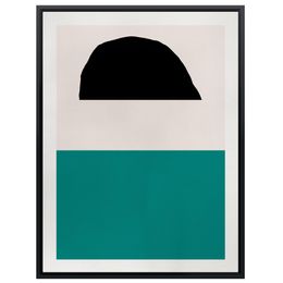 Bilderwelten Leinwandbild - Hochformat Line Art Abstrakte Formen