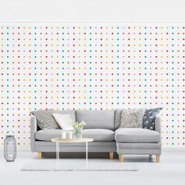 Bilderwelten Mustertapete Vliestapete modern Wandtapete grau - No.UL748 Little Dots - Punkte Kinderzimmer Baby M&auml;dchen Jungen