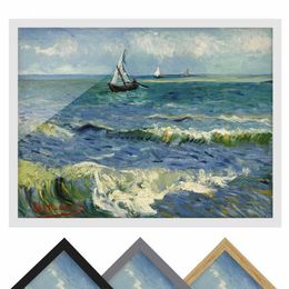Bilderwelten Bild mit Rahmen - Querformat Vincent van Gogh - Seelandschaft