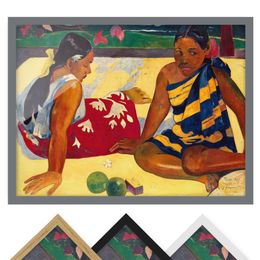 Bilderwelten Bild mit Rahmen - Querformat Paul Gauguin - Frauen von Tahiti