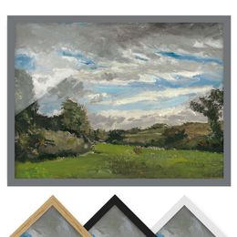 Bilderwelten Bild mit Rahmen - Querformat Vincent van Gogh - In den D&uuml;nen