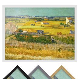Bilderwelten Bild mit Rahmen - Querformat Vincent van Gogh - Die Ernte