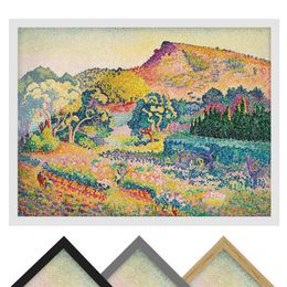 Bilderwelten Bild mit Rahmen - Querformat Henri Edmond Cross - Landschaft mit Le Cap N&egrave;gre