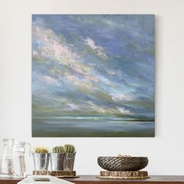 Bilderwelten Leinwandbild - Quadrat K&uuml;stenhimmel
