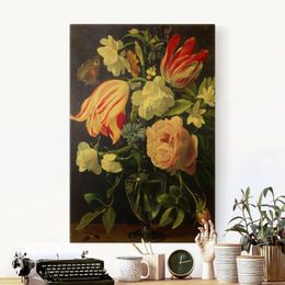 Bilderwelten Leinwandbild - Hochformat Daniel Seghers - Vase mit Blumen