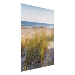Bilderwelten Alu-Dibond Outdoor Bild Strandd&uuml;ne am Meer