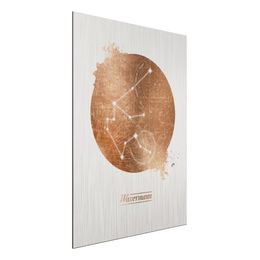Bilderwelten Alu-Dibond Outdoor Bild Sternzeichen Wassermann Gold