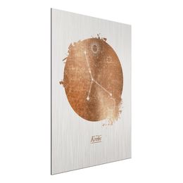 Bilderwelten Alu-Dibond Outdoor Bild Sternzeichen Krebs Gold