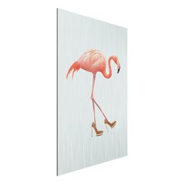 Alu-Dibond Flamingo mit High Heels