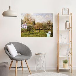 Bilderwelten Glasbild - Querformat Camille Pissarro - Fr&uuml;hling in Eragny