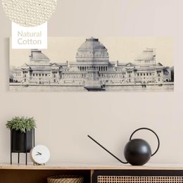 Bilderwelten Leinwandbild - Panorama Prix de Rome Skizze I