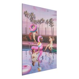 Bilderwelten Alu-Dibond Outdoor Bild Pool Party