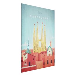 Bilderwelten Alu-Dibond Outdoor Bild Reiseposter - Barcelona