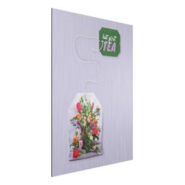 Bilderwelten Alu-Dibond Outdoor Bild Blumentee