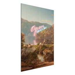 Bilderwelten Alu-Dibond Outdoor Bild Open 24 Hours
