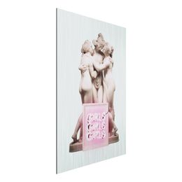 Bilderwelten Alu-Dibond Outdoor Bild Statue Girls
